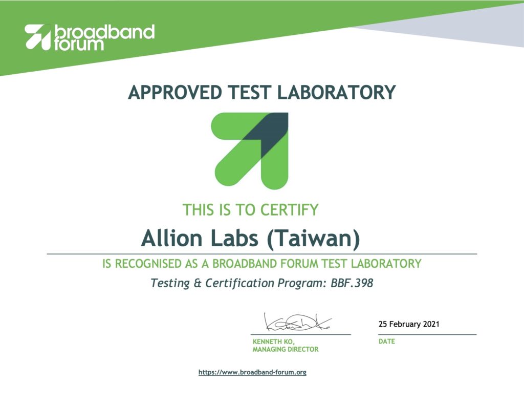 BBF.398 | 百佳泰 Allion Labs